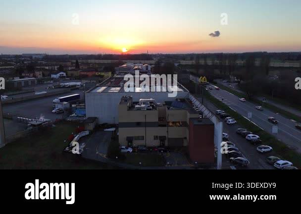 Cremona, Italy - February 11th 2023 An aerial perspective captures a ...