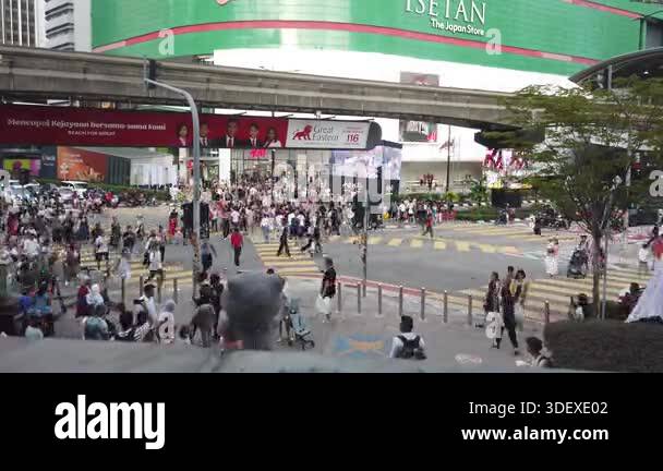 Bukit Bintang, Malaysia - August 11 2025: Time-lapse footage of Bukit ...