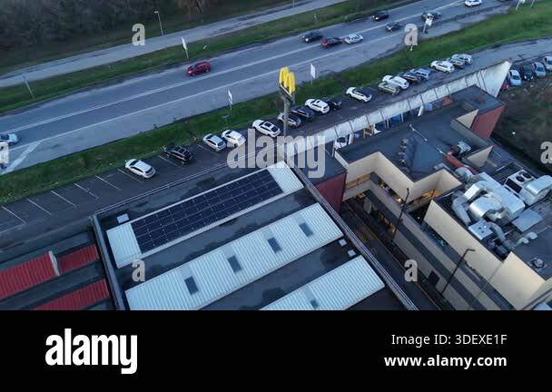 Cremona, Italy - February 11th 2023 An aerial perspective captures a ...
