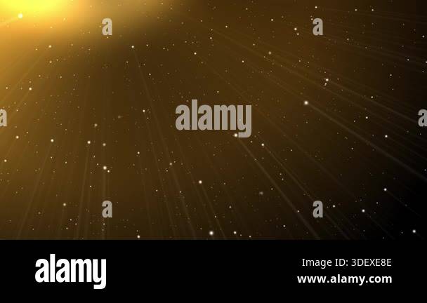 Golden light rays floating in space 4k animation Stock Video Footage ...