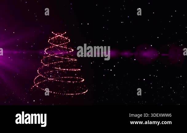 Vibrant digital art of swirling purple and pink lights in a starry ...