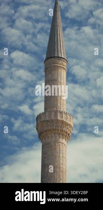 Golden Top Of The Arabic Mosque Tower Stock Video Footage - Alamy
