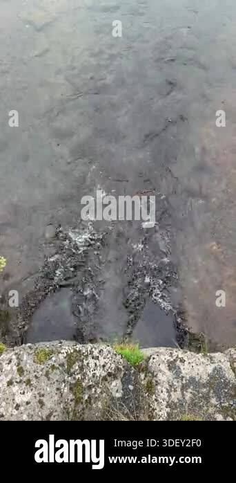 Icelandic Stream With Volcanic Stone and Rippling Water Wallpaper. High ...