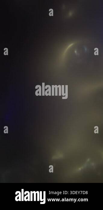 Soft Luminous Halo Beside Floating Micro Lights Against Deep Indigo ...