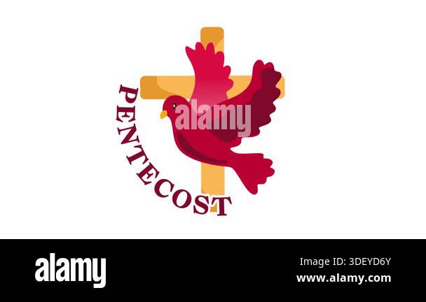 Happy Pentecost Sunday to all Christians Stock Video Footage - Alamy