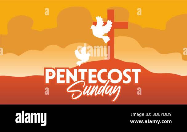 Happy Pentecost Sunday to all Christians Stock Video Footage - Alamy
