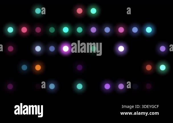 Abstract background with colorful glowing light dots, concepts, ideas ...
