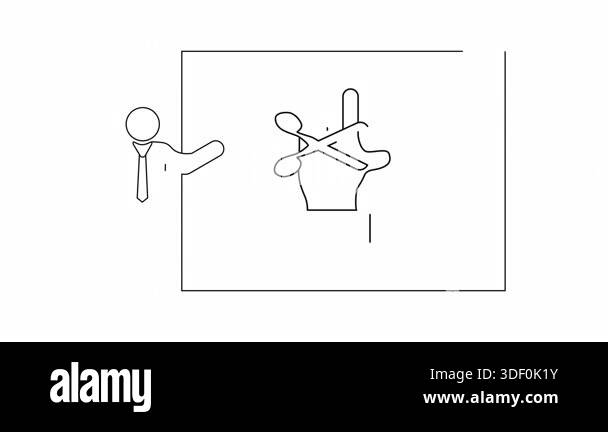 A presentation slide showing a hand with scissors, emphasizing hand ...