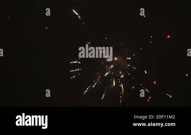 Shining color fireworks celebration background. Festive firework new ...