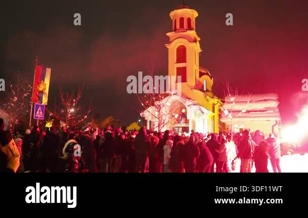 Sremska Mitrovica, Serbia, 6 January 2026: Orthodox Christmas ...