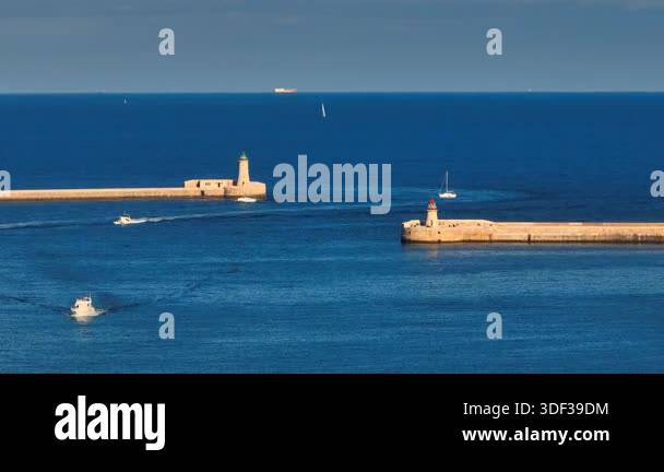 Drone view of countryside agriculture fields. Malta island Stock Video ...