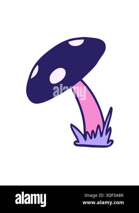 Simple looping animated cartoon mushroom Stock Video Footage - Alamy