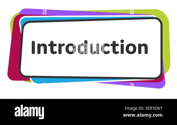 Introduction text written over colorful animated background Stock Video ...