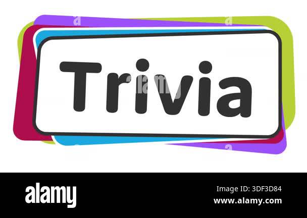 Trivia text written over colorful animated background Stock Video ...