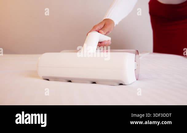 Remove Dust Mites From Mattress With UV Vacuum Cleaner. Womens Bedroom ...