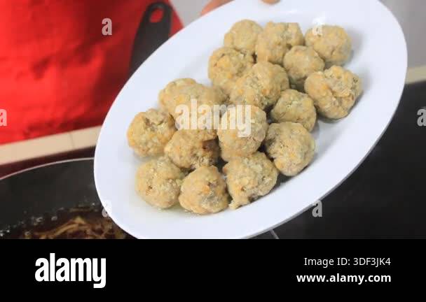 Cooking meatball soup. Delicious meatball soup Stock Video Footage - Alamy
