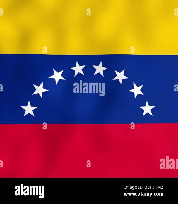 Venezuela National Flag Waving in Square Video Format Stock Video ...