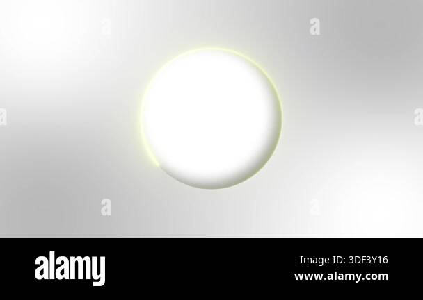 A dynamic circular line animation and glowing Neon blue, orange and ...