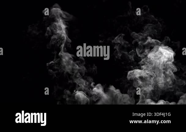 Visual effects elements, atmospheric smoke, white smoke floating on ...