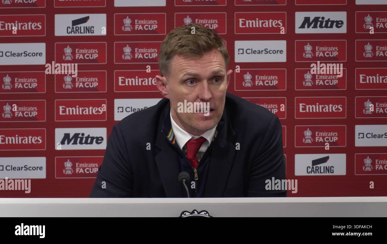 Darren Fletcher reacts to Man Utd's FA Cup defeat to Brighton Stock ...