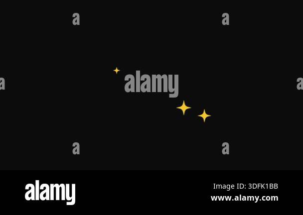 Sparkling stars animation . Twinkling stars animation on black ...