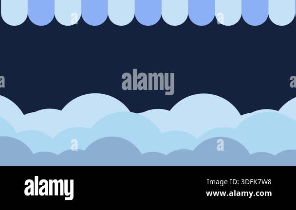 A playful light blue scalloped border lines the top of the frame while ...