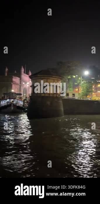Cinematic sea-view video of Mumbais famous Taj Hotel and Gateway of ...