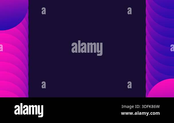 Parallel vertical bands of purple and pink stripes frame both the left ...