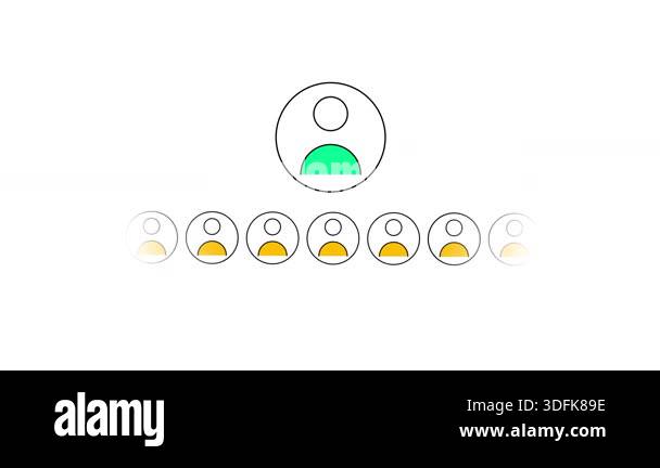 A large profile icon sits above a row of smaller users to represent a ...