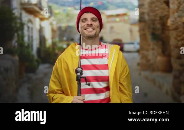 Smiling fisherman in yellow Stock Videos & Footage - HD and 4K Video ...