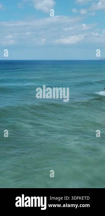 Relaxing resort pier and ocean waves Stock Video Footage - Alamy