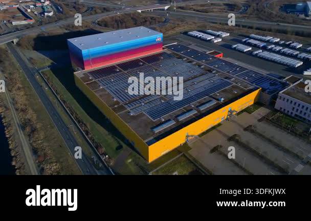 Modern logistics center and distribution warehouse serving the ...
