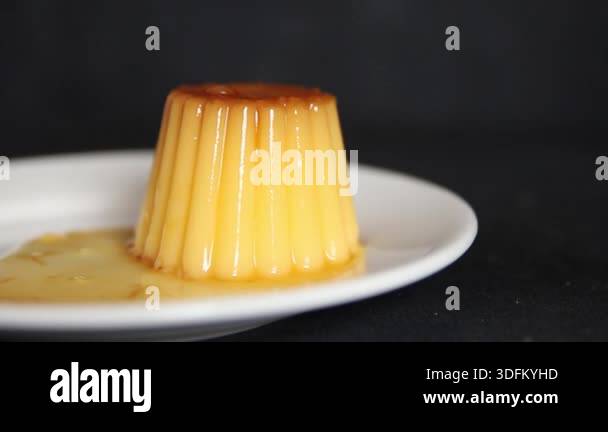 Flan dessert caramel pudding sweet dessert cream tasty snack fresh ...