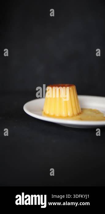 Flan dessert caramel pudding sweet dessert cream tasty snack fresh ...