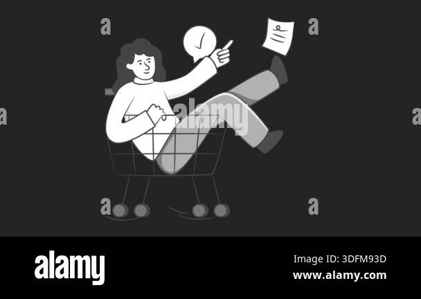 Presentation 2D Motion Graphics Animation Alpha channel Stock Video ...