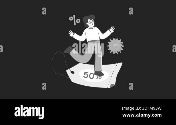 Discount 2D Motion Graphics Animation Alpha channel Stock Video Footage ...