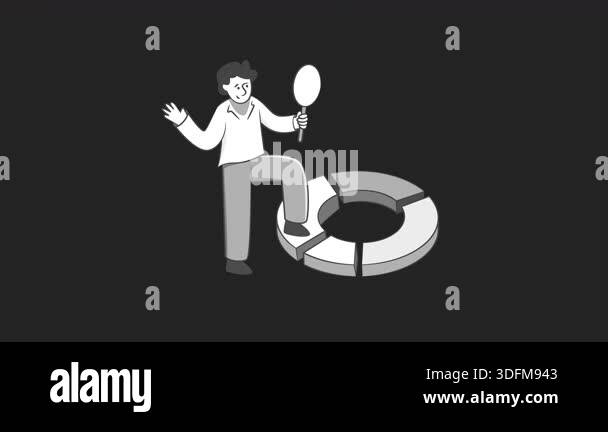 Chart 2D Motion Graphics Animation Alpha channel Stock Video Footage ...