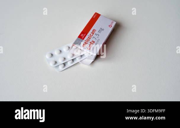 Madrid, Spain - November 2, 2025: A pharmaceutical box and blister pack ...