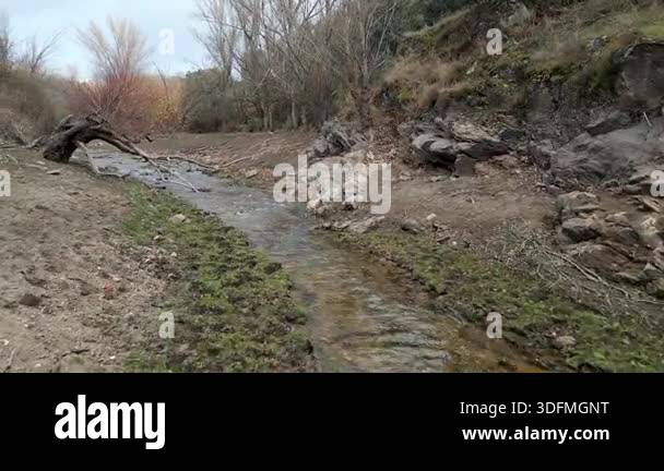 Small stream that descends from the mountain of Guadarrama and flows ...