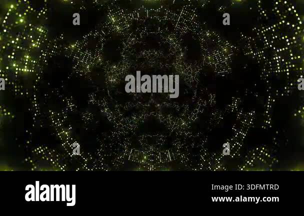 Infinite Dancing Lights Tunnel Motion 4K Background Seamless Loop Stock ...