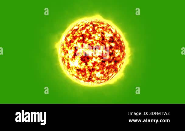 A high-quality green screen animation featuring a rotating planet and ...