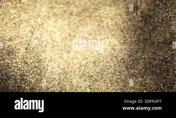 Dust particles or white snow scatter haphazardly through the air and ...