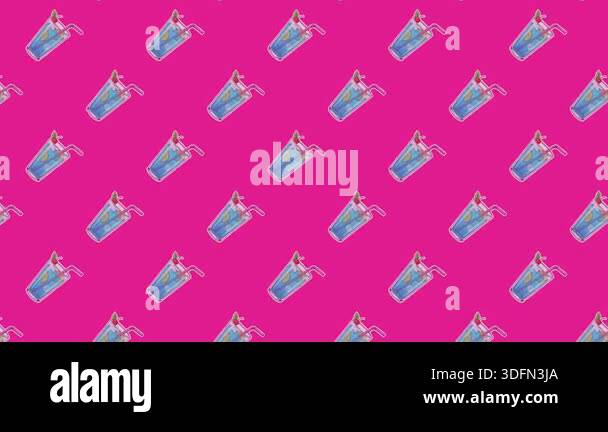 Vibrant seamless looping background animation featuring a repeating ...