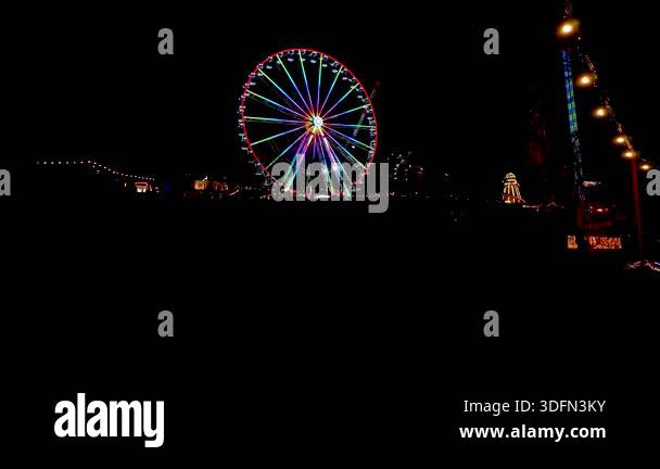 Night time street footage of Edinburgh in Scotland featuring ...