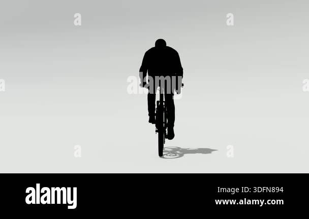 Human Activity Silhouette White Background Stock Video Footage - Alamy