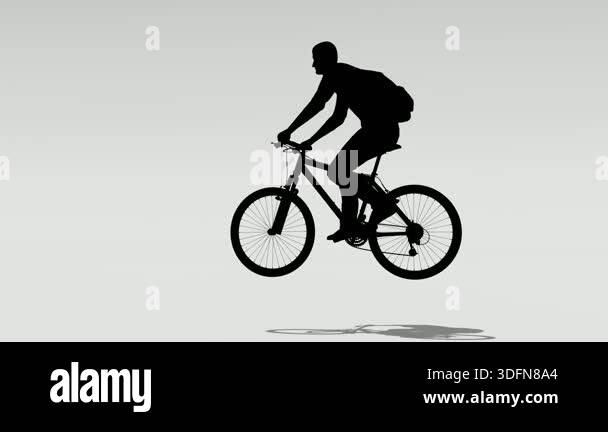 Human Activity Silhouette White Background Stock Video Footage - Alamy