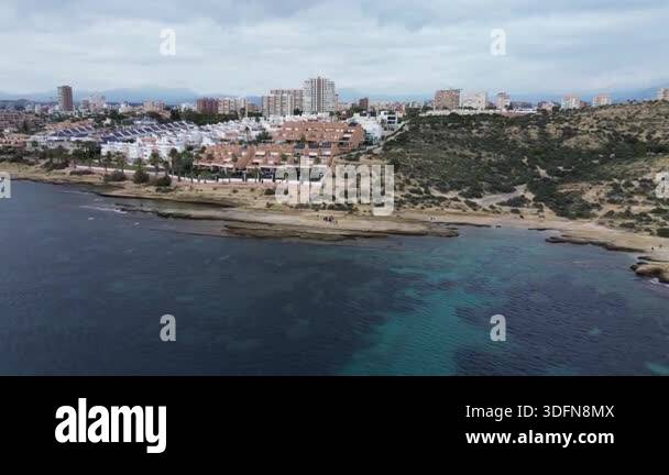 January 01, 2026, Spain, Alicante, beach of Cabo de Huertas, People ...