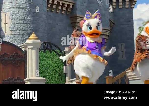Orlando, Florida, USA - 05.06.2024: Daisy and Donald Ducks greets ...
