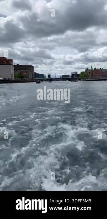 Copenhagen, Denmark - September 28: Nyhavn district in a summer day ...