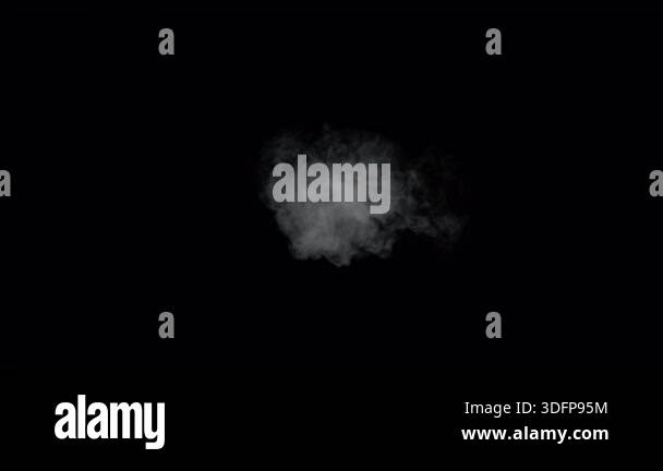 Super Slow Motion Shot of Real Smoke Spreading Towards Camera Isolated ...